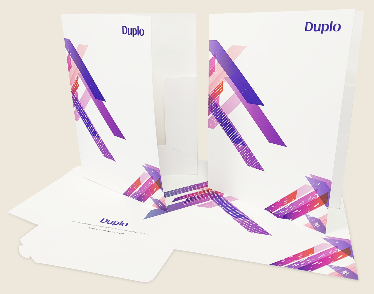 Create Die Cut Pocket Folders | Duplo USA